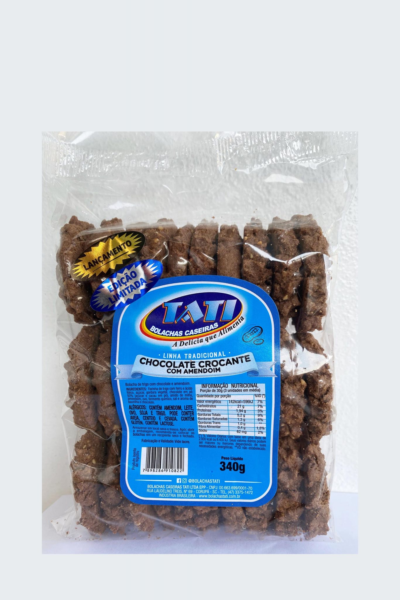 Chocolate Crocante com Amendoim – Bolachas Tati